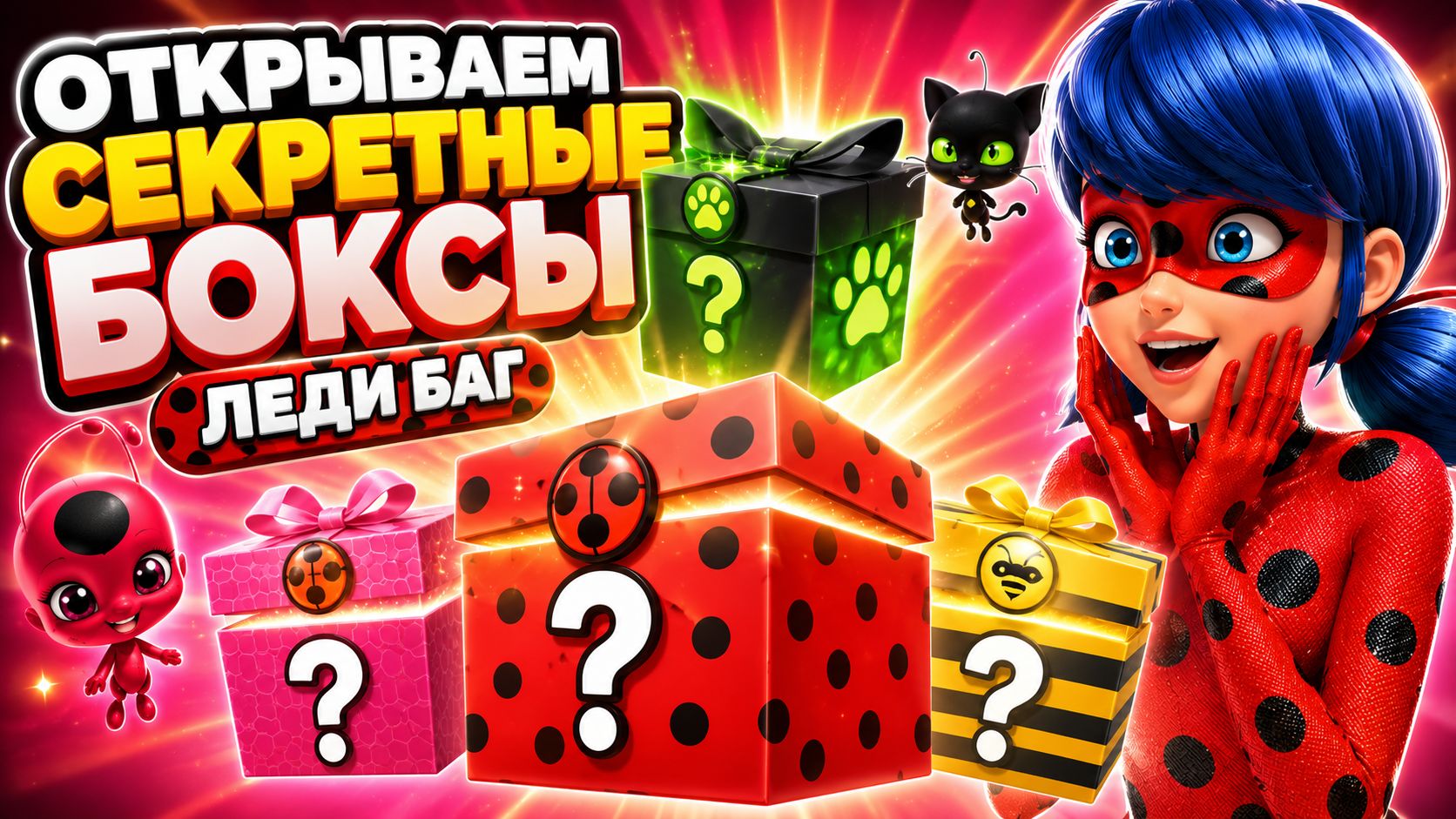 Леди Баг и Супер-Кот! 🎁 Открываем СЕКРЕТНЫЕ БОКСЫ 😱 Какие герои выпадут?