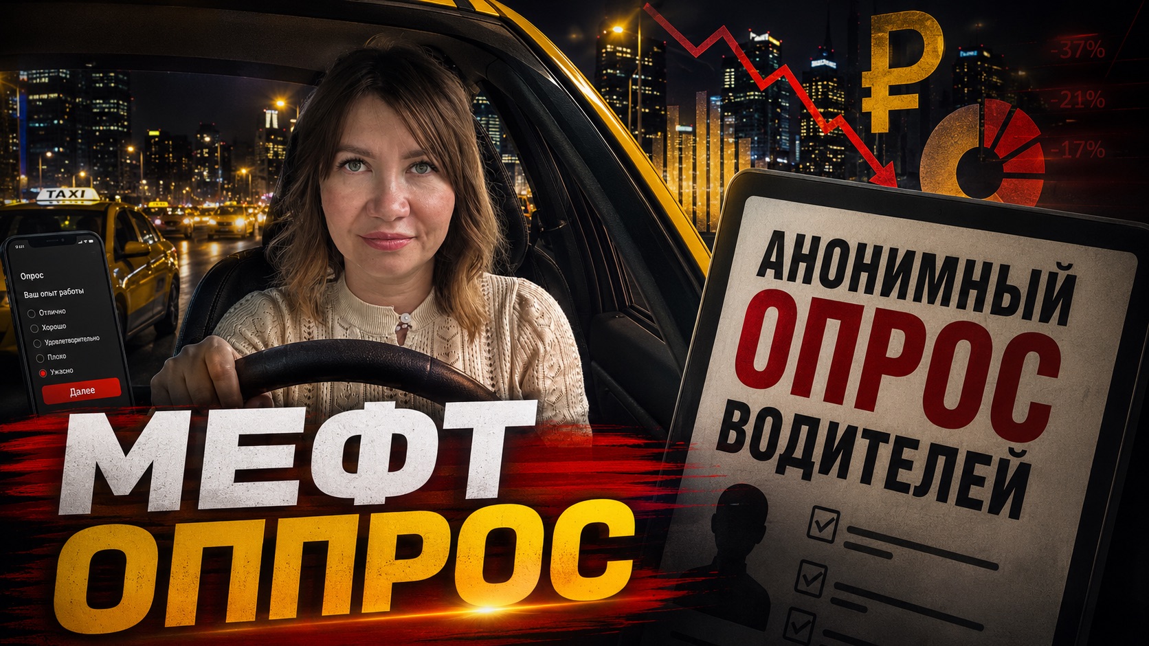 Будущее рынка такси решается сейчас. Примите участие в анонимном опросе от МЕФТ.
