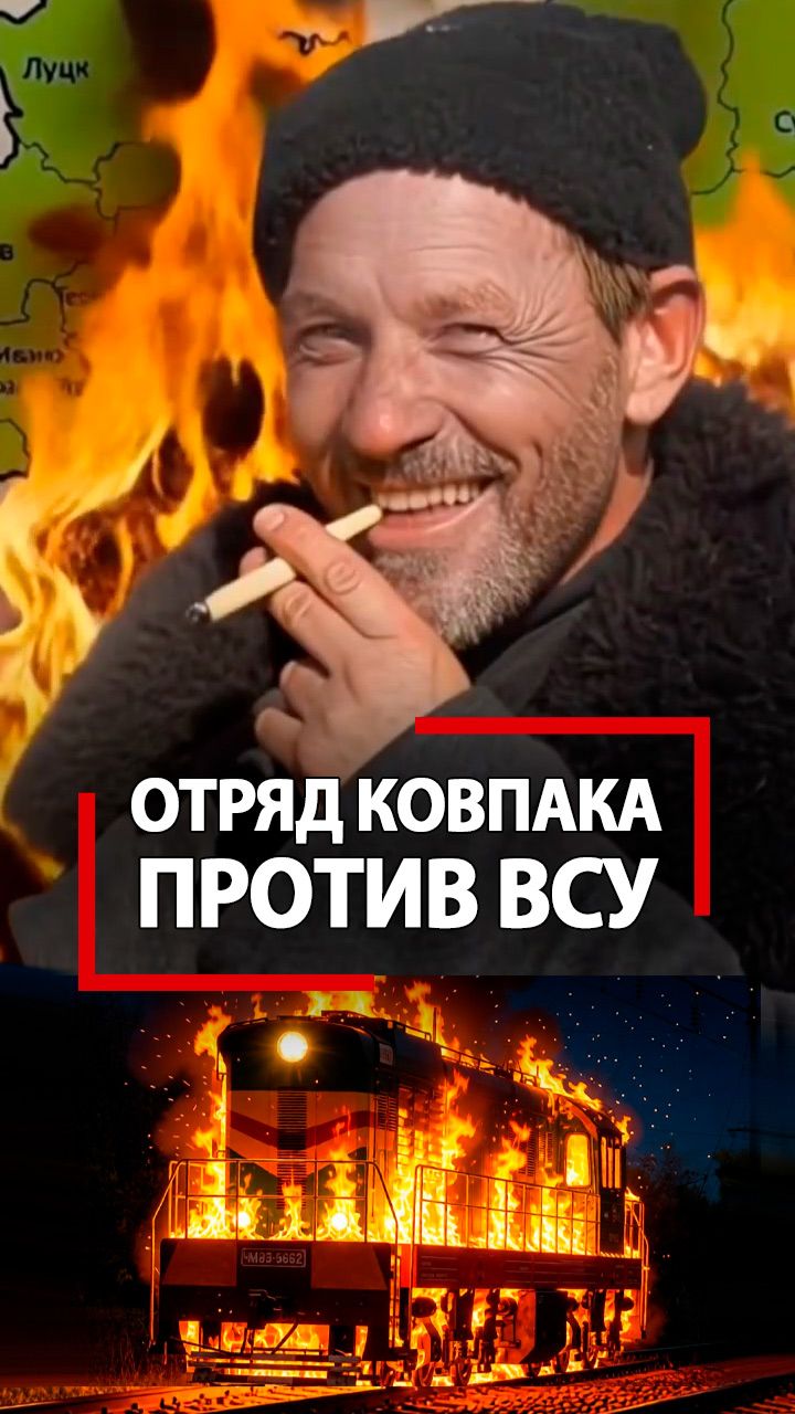 Подполье Украины сожгло тепловоз за миллион баксов! 🔥Поставки ВСУ сорваны!