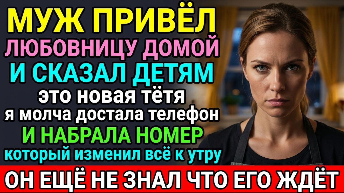 Истории из жизни Муж привёл любовницу к нам домой и сказал детям «Это новая тётя» — я набрала номер