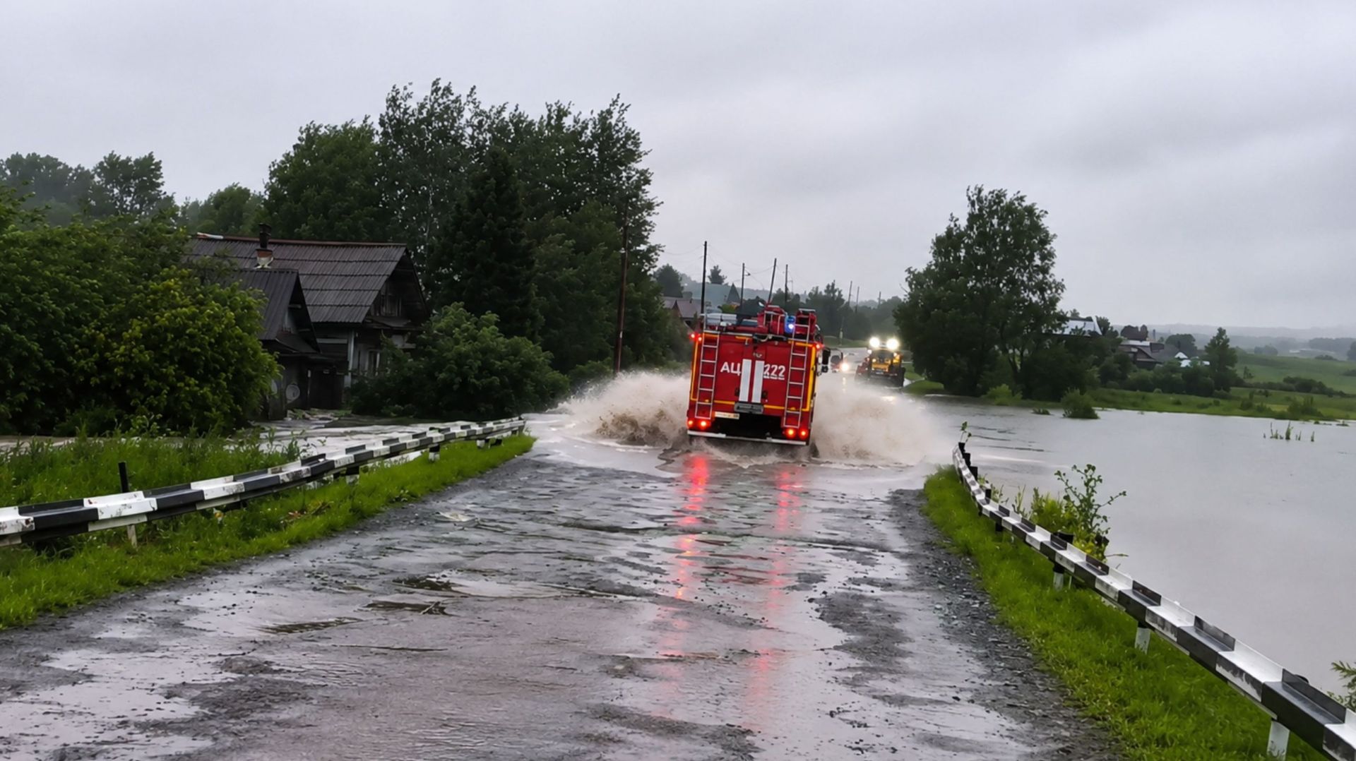 Пятьдесят жилых домов ушли под воду в Свердловской области из-за сильных ливней и разлива реки