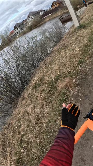 Озерцо на обратном пути #велопоездка #велосипед #Тюмень