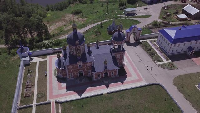 Православная карта Симбирской губернии. Жадовский Казанско Богородицкий мужской монастырь