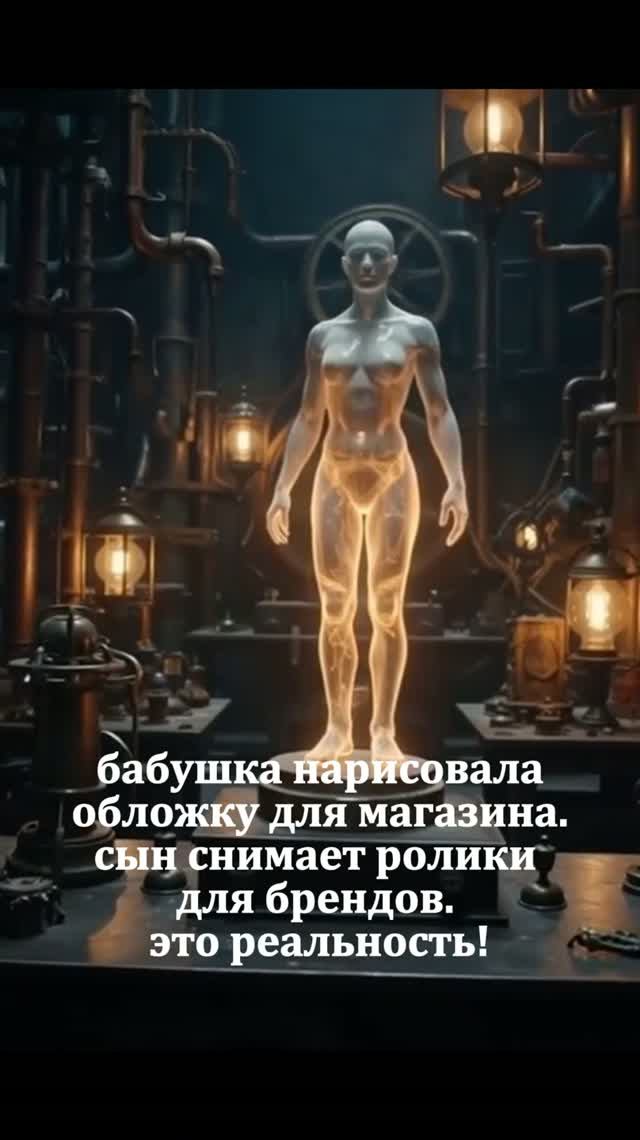 Бабушка нарисовала обложку для магазина. Сын снимает ролики для брендов. Это реальность!