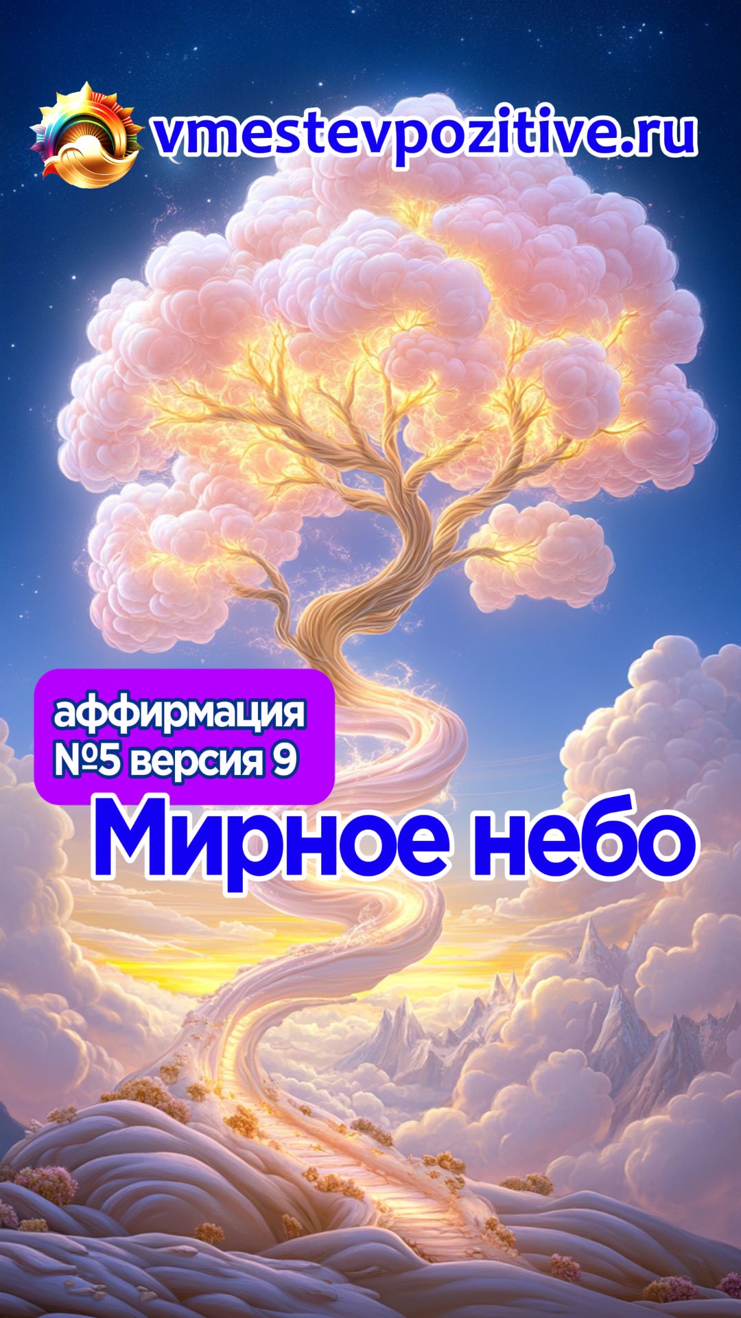 Affirmation. Male. №5. Мирное небо. (v9)