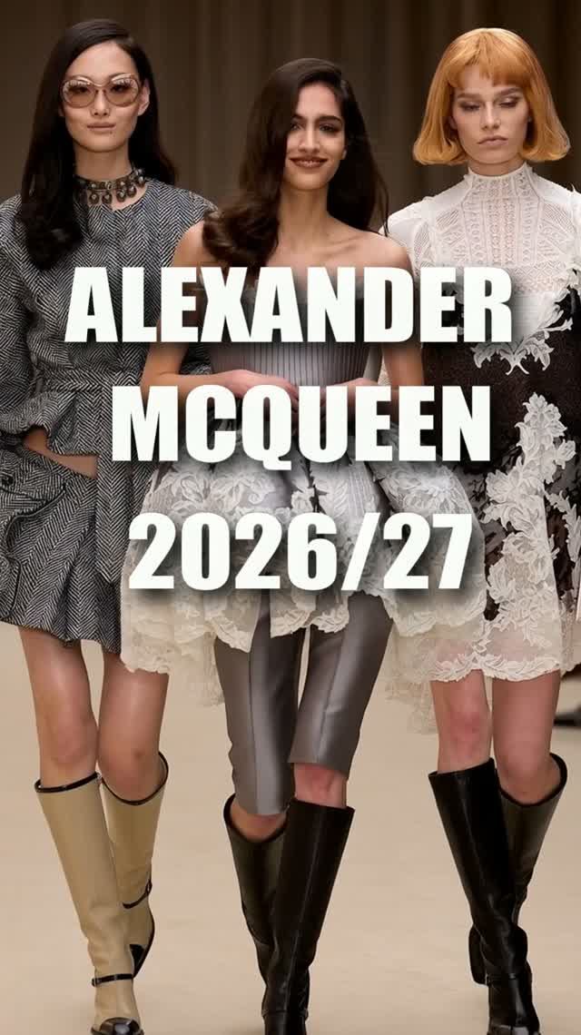 ALEXANDER MCQUEEN коллекция осень-зима 2026-2027 с авторской песней | Неделя моды в Париже