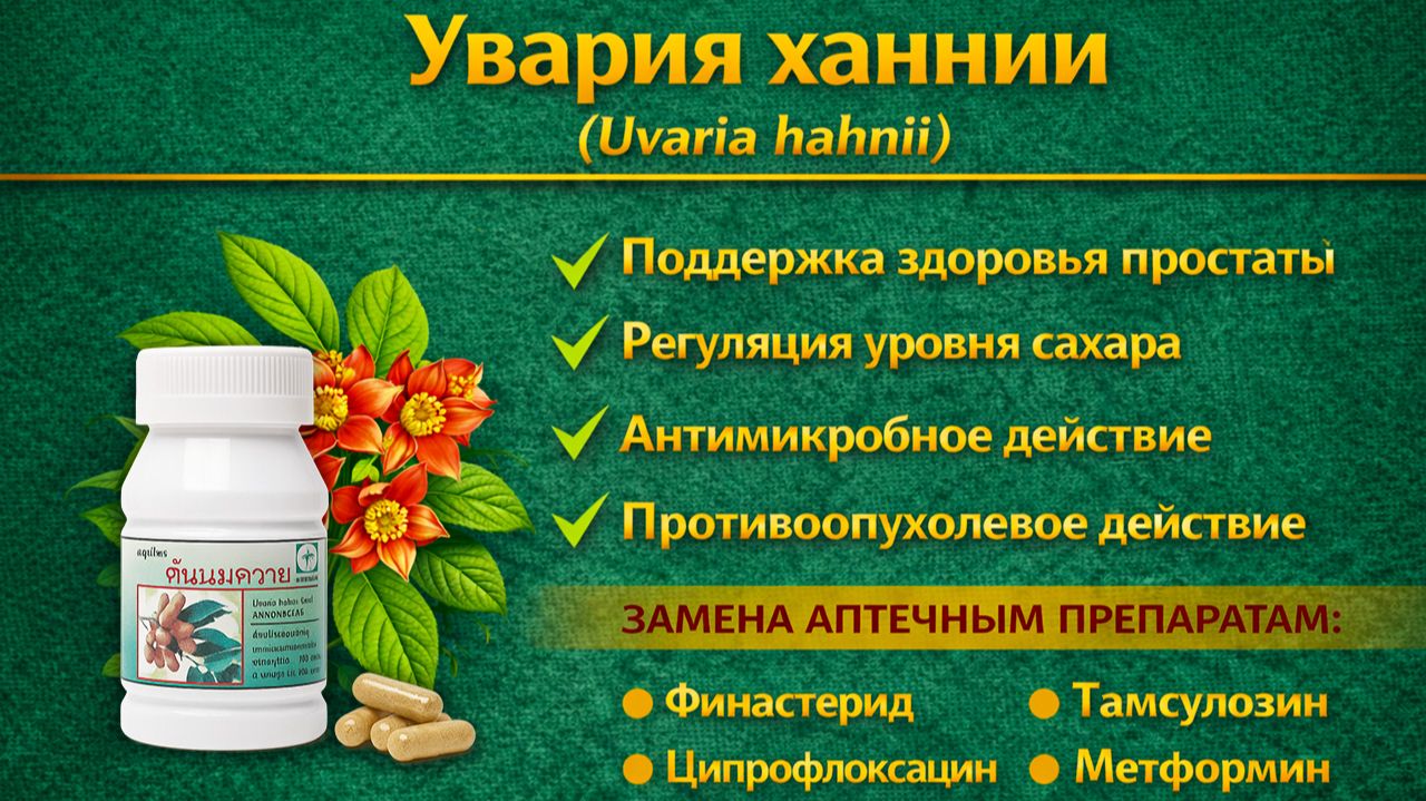 Увария Ханна (Uvaria Hahnii) капсулы