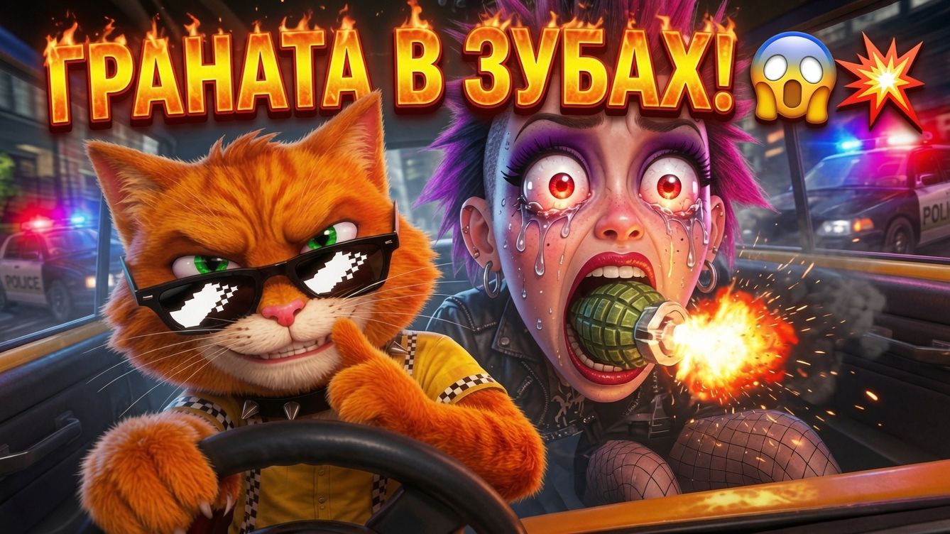 СУНУЛ ГРАНАТУ В РОТ ДЕВУШКЕ! 😱💥 ЛЮТЫЙ ТРЭШ В VR ТАКСИ