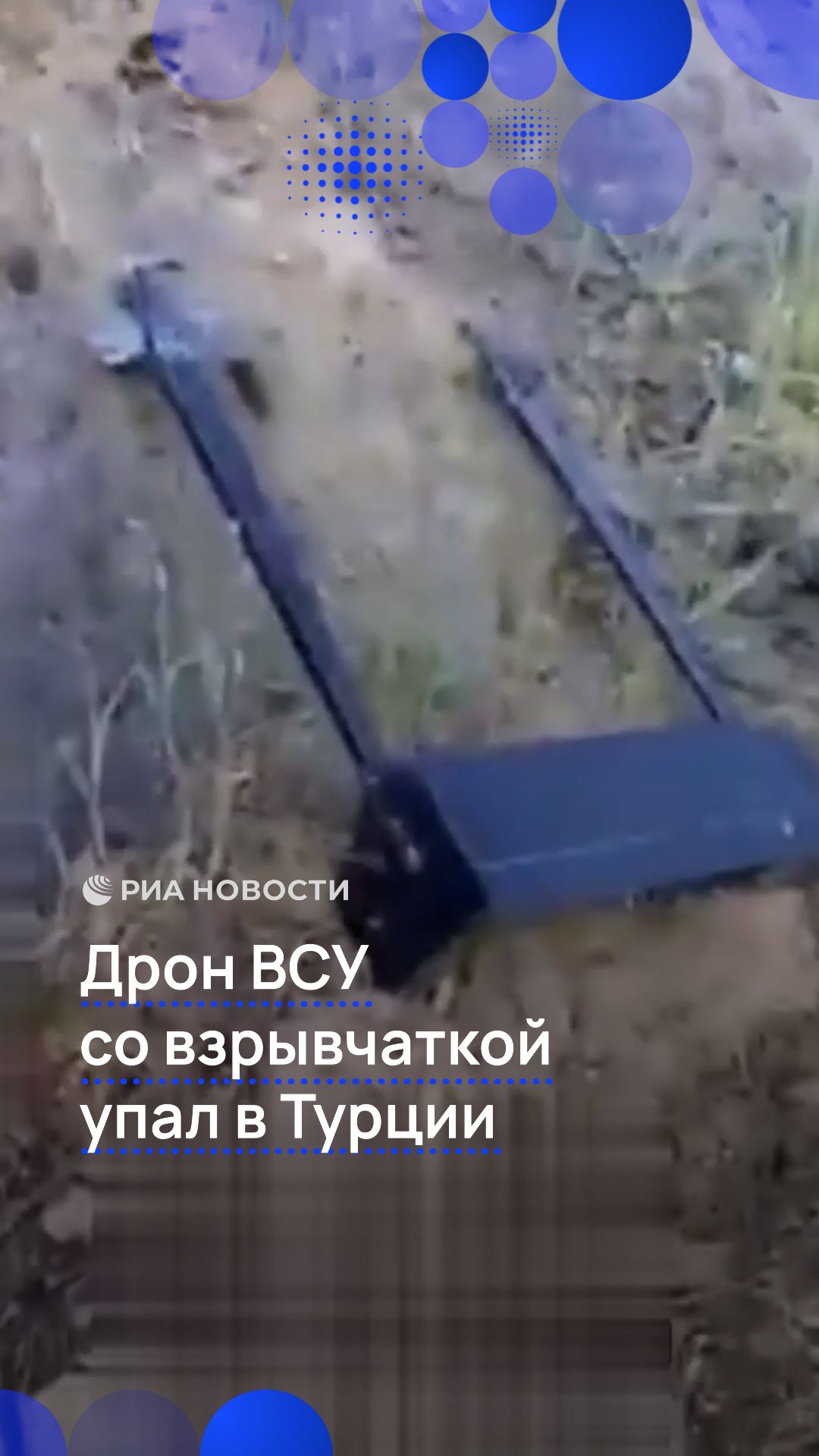 Дрон ВСУ со взрывчаткой упал в Турции