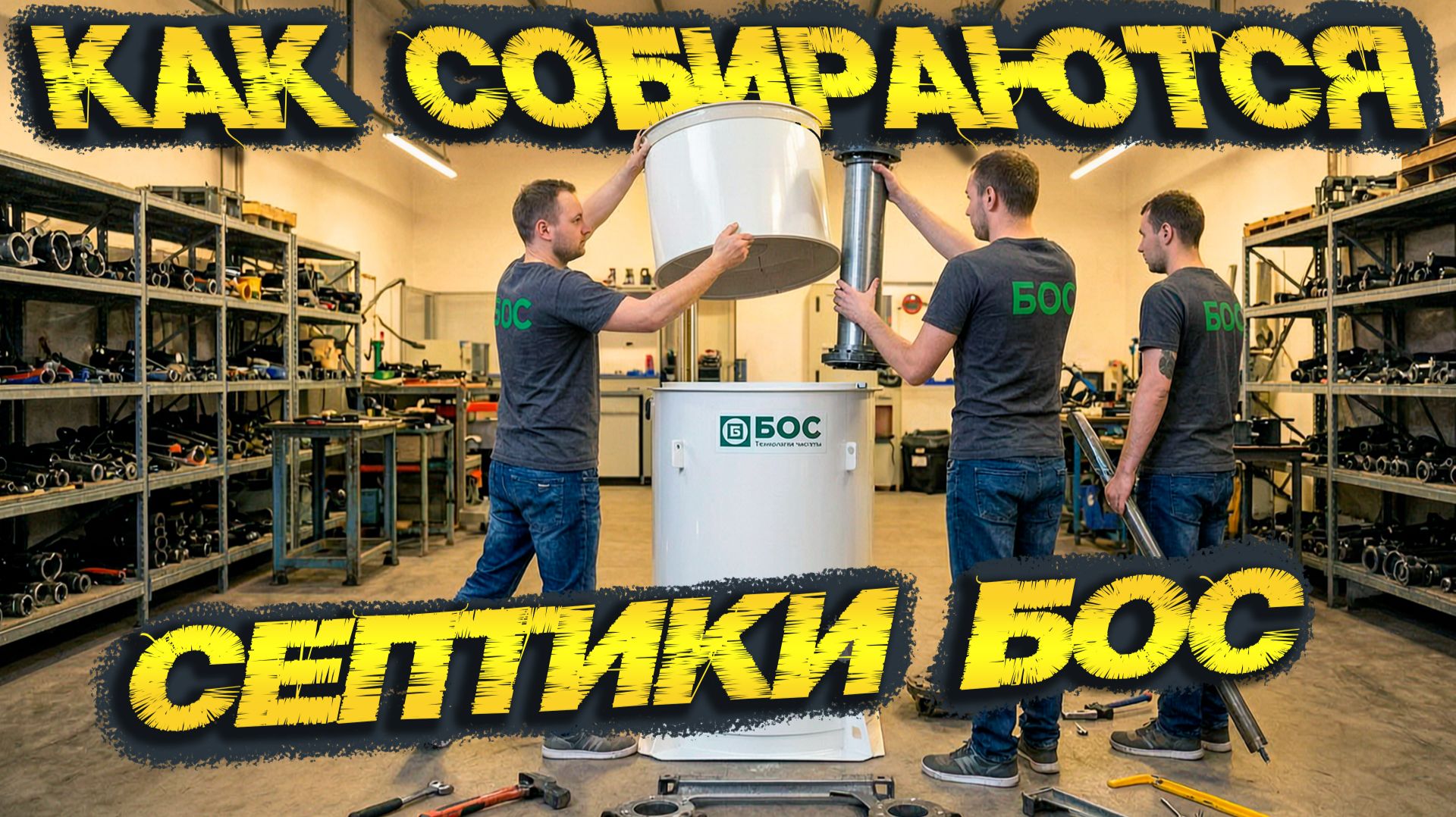 Технология сборки септиков БОС