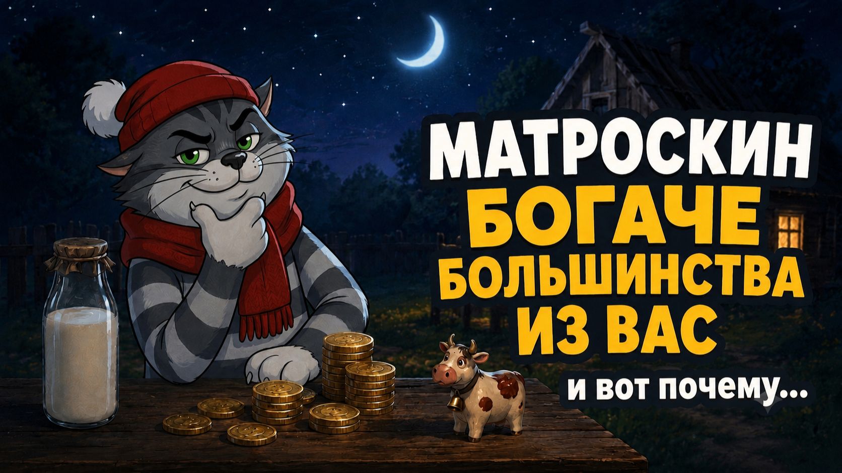 Пересмотрел Простоквашино, и понял, где я терял деньги всё это время!