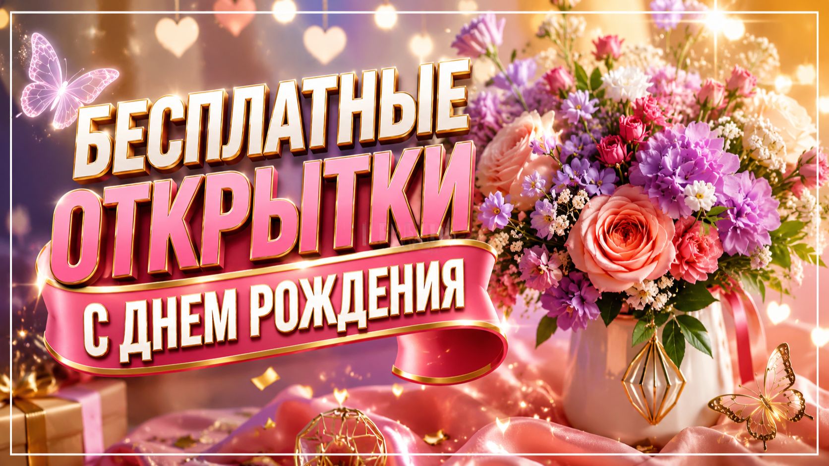 Открытки с днем рождения женщине бесплатно – красивая музыкальная подборка