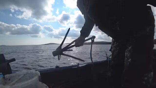КАК ДРАВЯТ ЗМЕЙКУ ЯКОРЕМ В БЕЛОМ МОРЕ КАРЕЛЬСКИЕ РЫБАКИ И ЛОВЯТ СИГОВ!