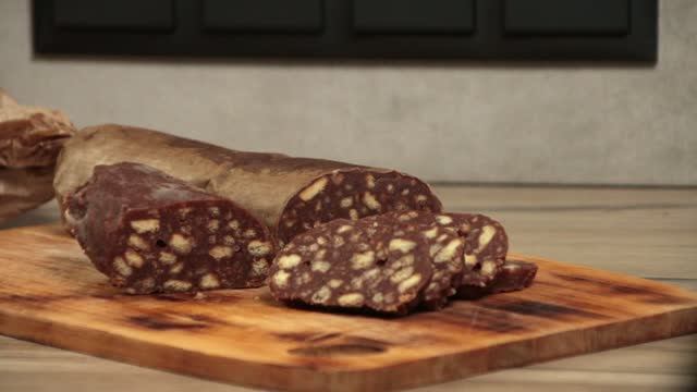 Колбаса сладкая шоколадная пошаговый рецепт