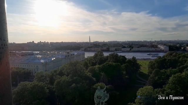 На смотровую площадку Исаакиевского собора на закате. Вечер на Монастырке.