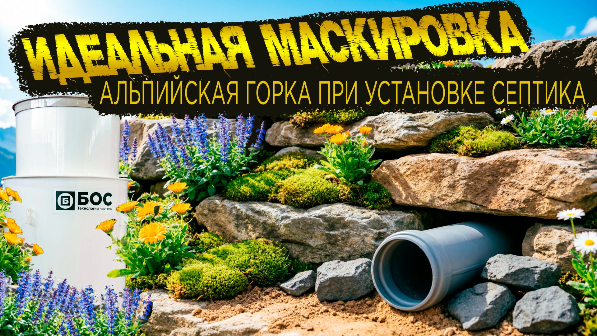 Технология "Альпийская горка" при установке септика