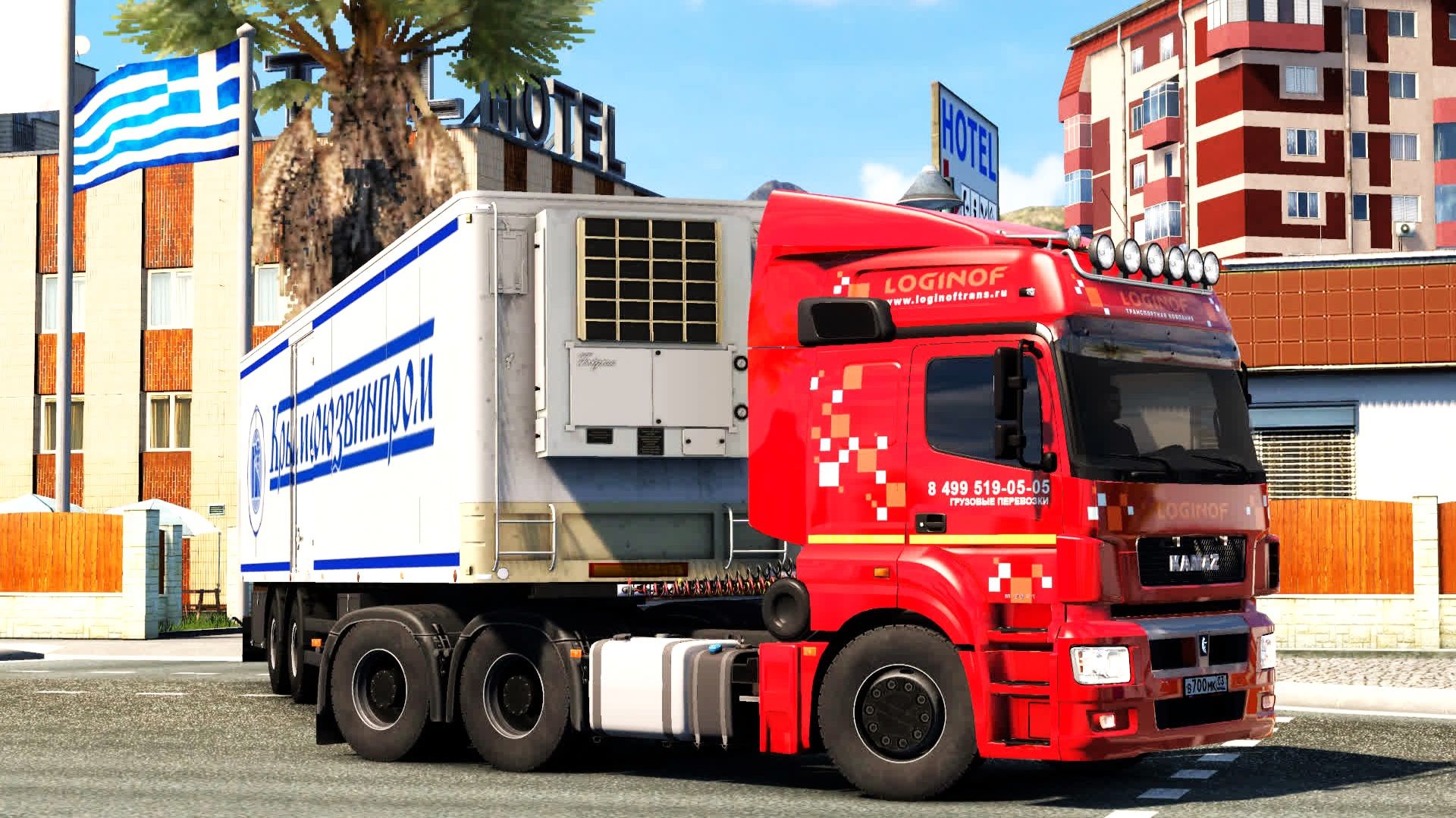 701 / ETS2 1.58 / Камаз-65206 / В поисках груза / Кипр.