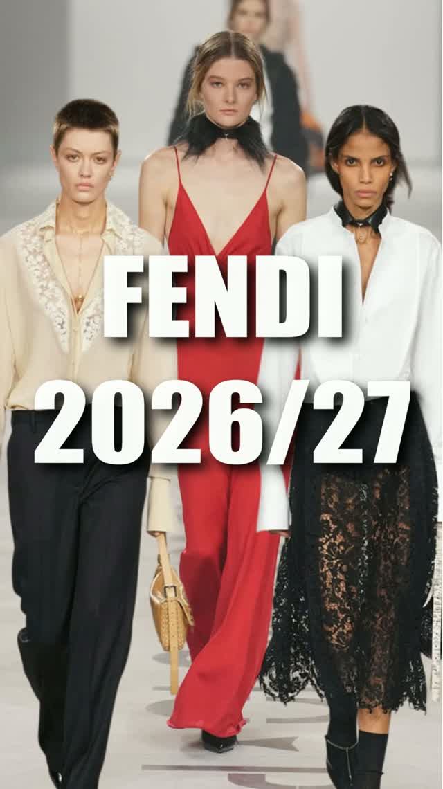📍 FENDI новая коллекция осень-зима 2026-2027 с нашей авторской песней, на Неделе моды в Милане