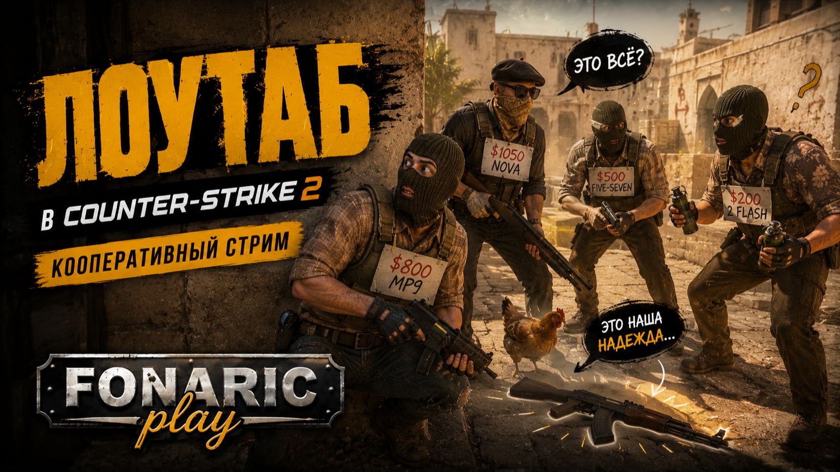 Лоутаб в Counter-Strike 2 | кооперативный стрим