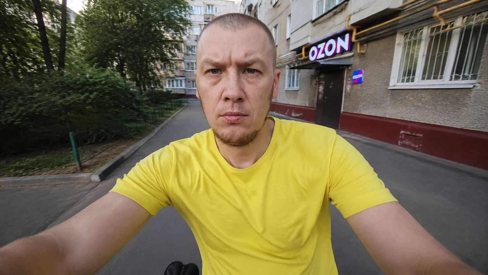 Еду до озон на велике и проверяю новую камеру (Тест стабилизации)