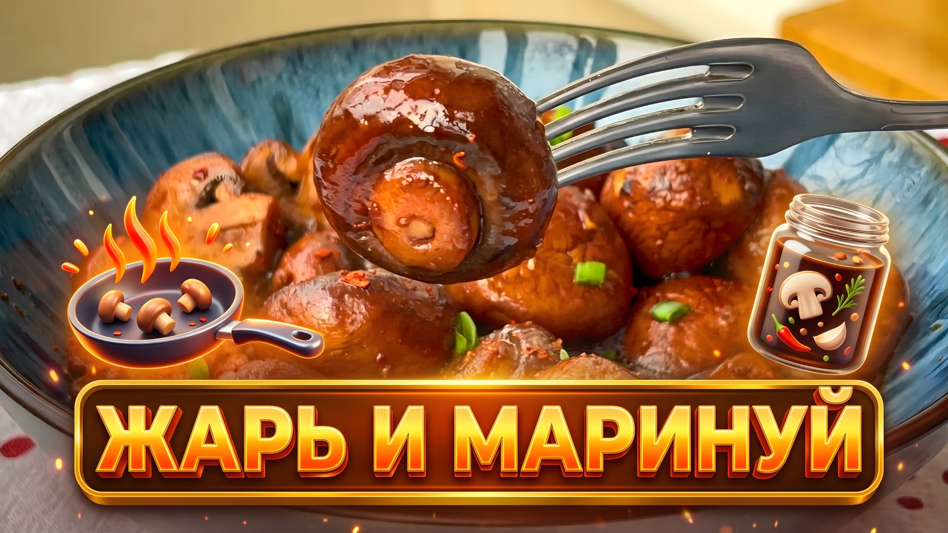 🔥 Эти шампиньоны съедаются первыми! Жарю и мариную — получается невероятно вкусно.
