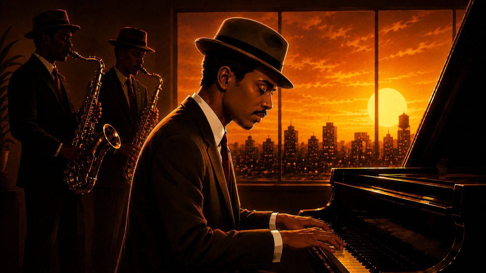 Вечерний джаз с саксофоном — Smooth Jazz | Музыка для отдыха и расслабления
