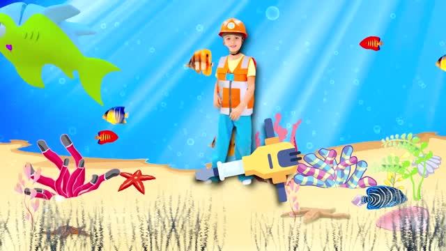Ники в гигантском надувном лабиринте