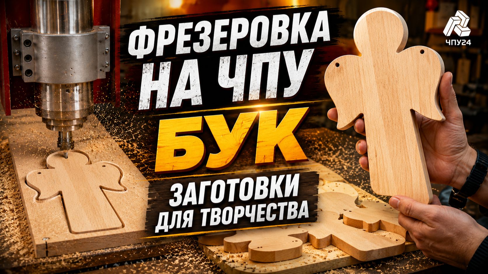 Фрезеровка на чпу станке, бук, заготовки для творчества.ЧПУ24