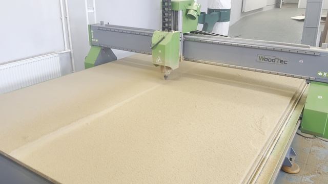 1_CH2030L woodtec видео фрезеровки вакуумного стола под 1 насос