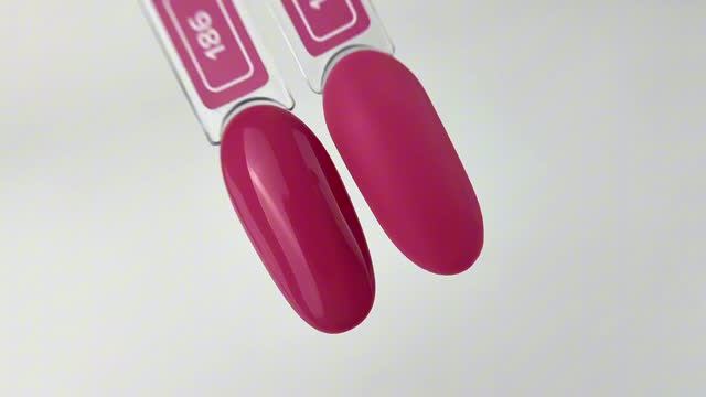 Выкраска: Гель–лак UNO №186 Пикантный розовый - Spicy Pink