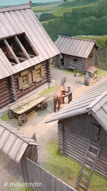 Макет крестьянского дома в масштабе 1:25. Проект "ЖИЗНЬ и ВРЕМЯ"