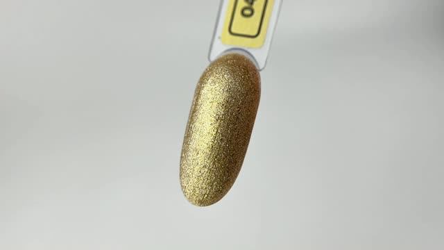 Выкраска: Гель–лак UNO №048 Золотой - Gold