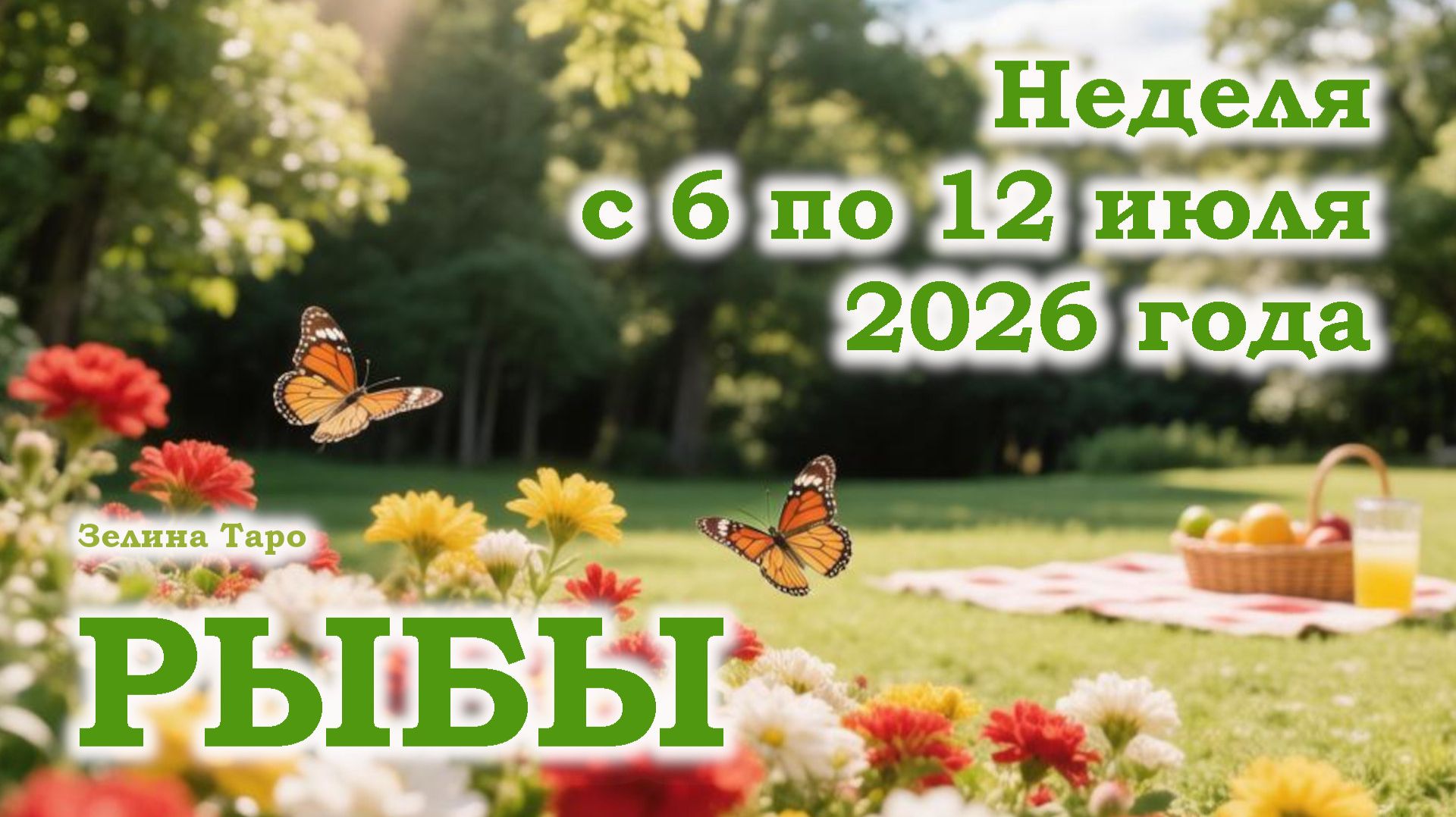 РЫБЫ | ТАРО прогноз на неделю с 6 по 12 июля 2026 года