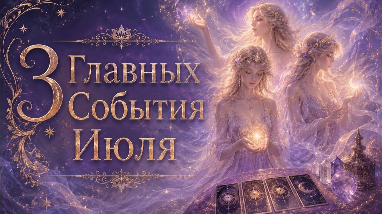 3 Главных События Июля Гадание Tarot расклад на Июль