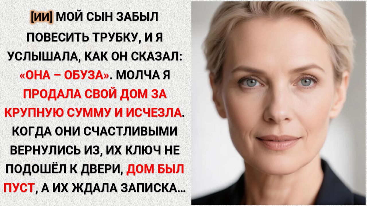 Сын не повесил трубку… и его слова обо мне изменили жизнь навсегда ...