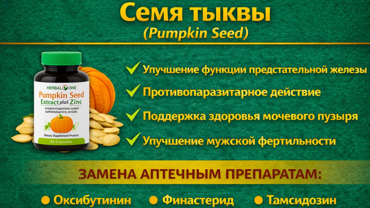 Семя тыквы (Pumpkin Seed) капсулы