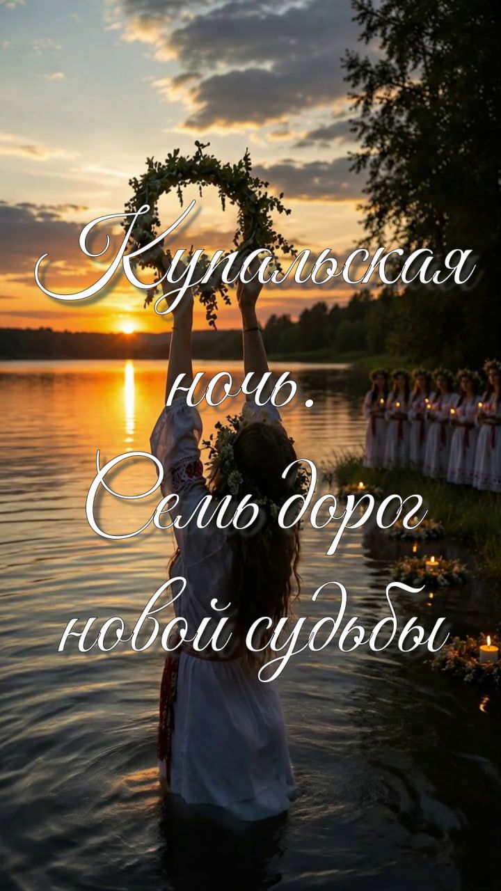 Ночь Ивана Купала. Семь дорог новой судьбы онлайн ритуал для всех! #каринатаро