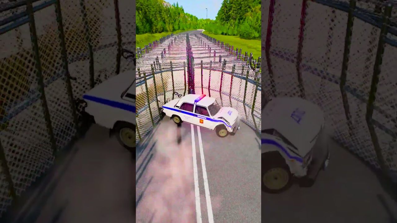 Внук и Дед - Побег от ПОЛИЦИИ  в beamng в Бименджи драйв