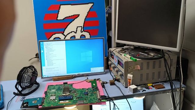 Матплата Asus X75A заказ 69213474-0482-3 - контрольный запуск.