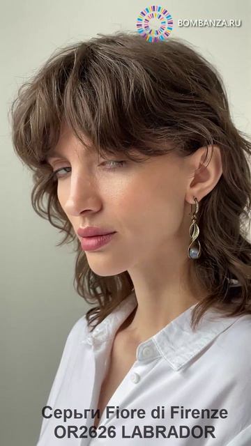 ✨Серьги Fiore di Firenze CALMA OR2626 LABRADOR / Премиум бижутерия ручной работы. Италия
