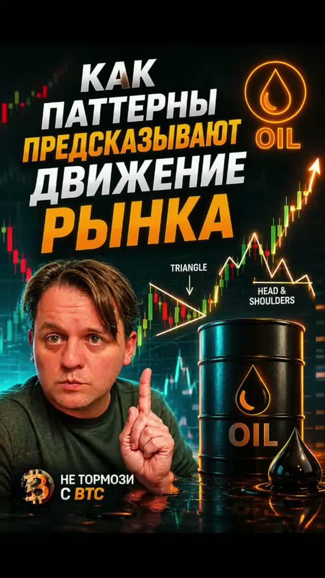 КАК ПАТТЕРНЫ ПРЕДСКАЗЫВАЮТ ДВИЖЕНИЕ РЫНКА? НЕФТЬ BRENT OIL