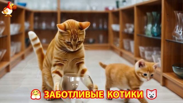 Заботливые котики – добрый сериал для души и радости 😻😹😽 (5)