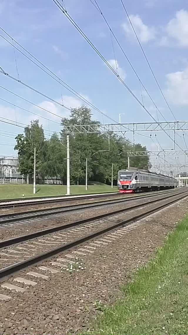 Электропоезд ЭП2Д-0159 (ЦППК) пригородный поезд № 6716 Москва (Казанский вокзал) — Виноградово.