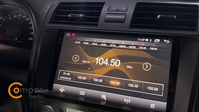 Toyota Camry + андроид магнитола Compas S400