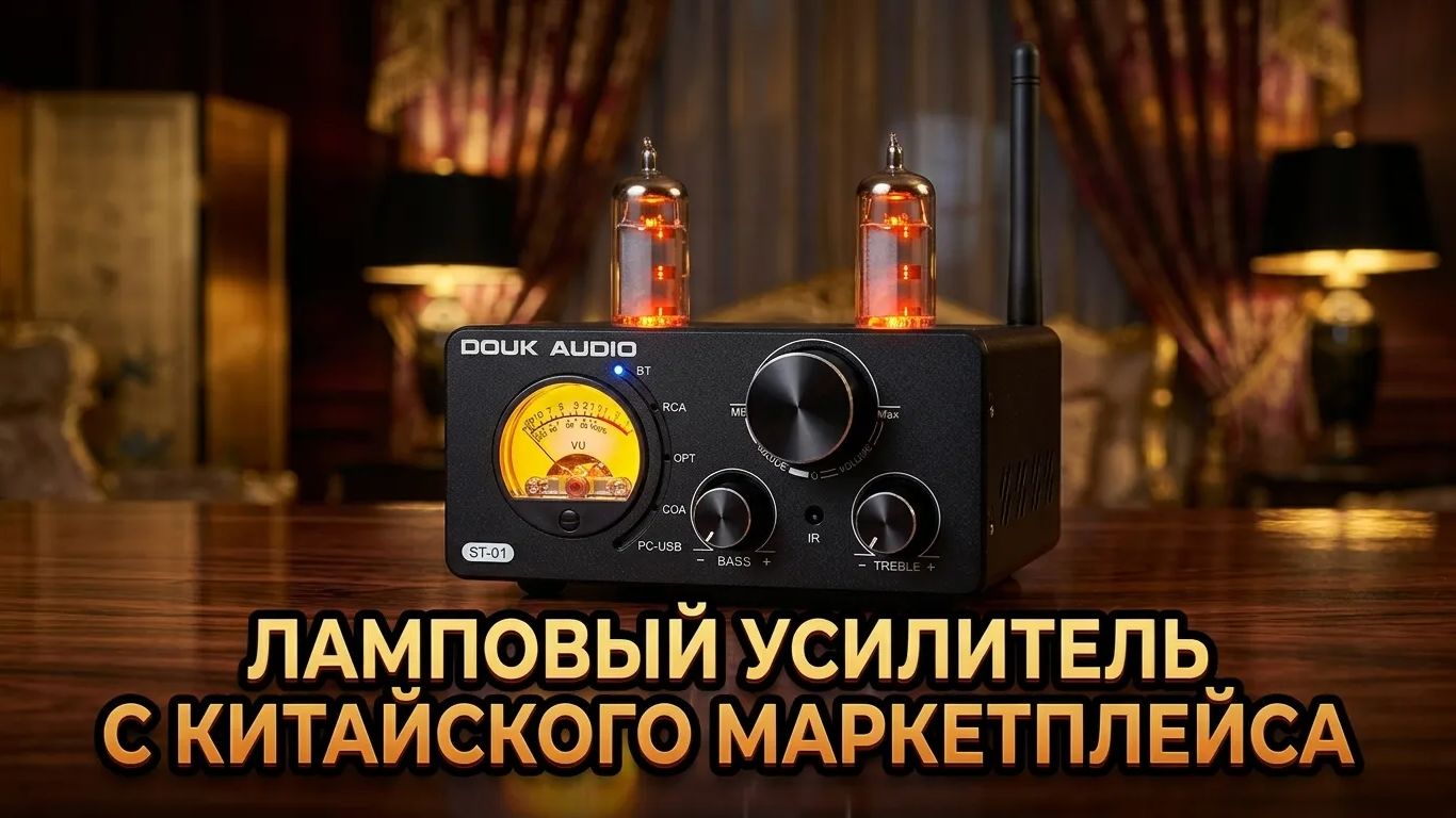 Ламповый HiFi усилитель DOUK AUDIO ST-01 ( Nobsound ST-01, Aiyima HiFi T9 ) с Алиэкспресс