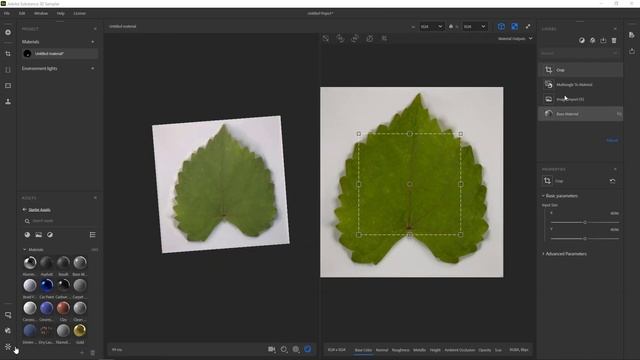 Adobe Substance 3D Sampler for Beginners - как делать материал листьев