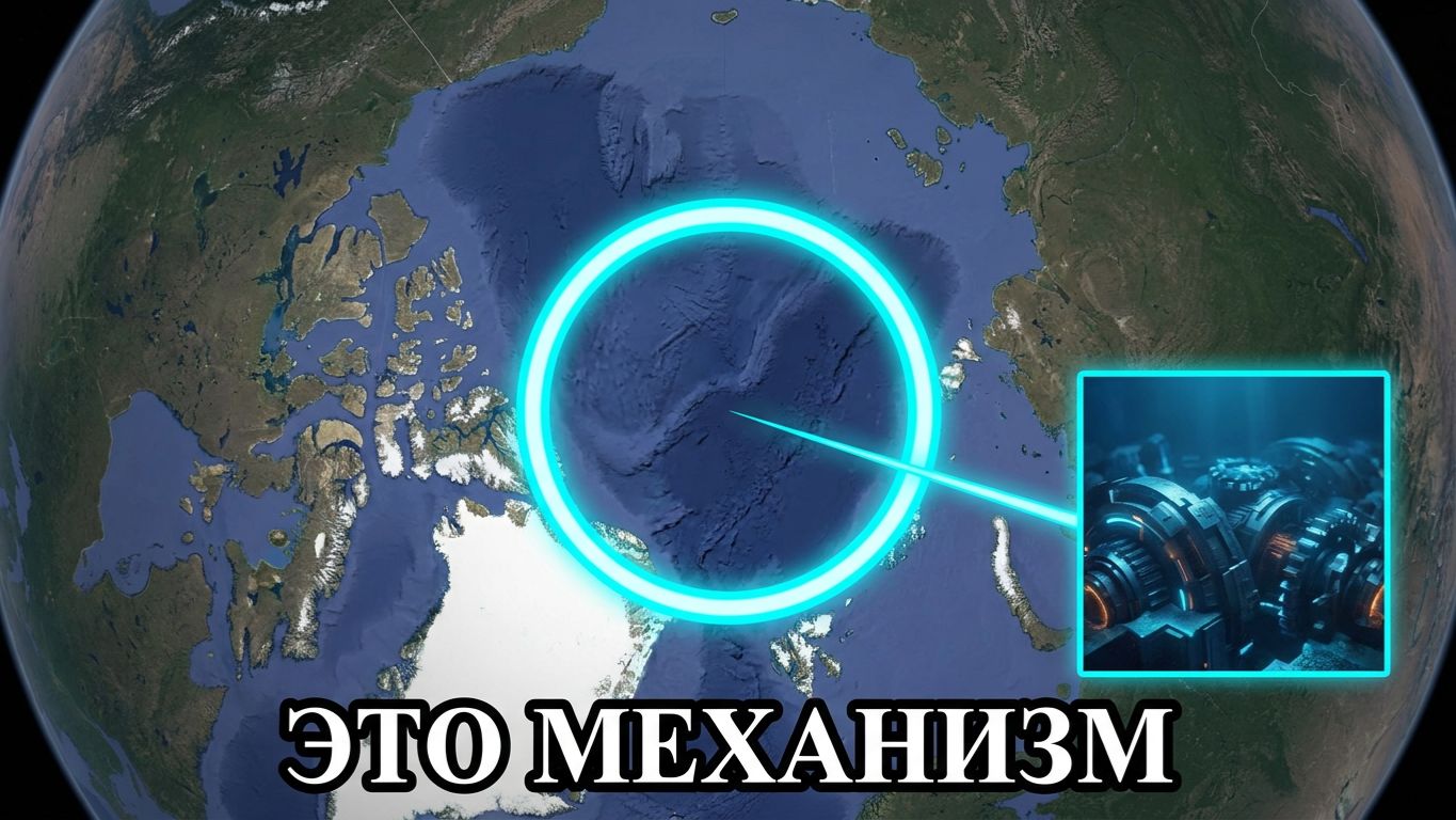 Северный полюс . Планета трансформер.Это от нас скрывают.