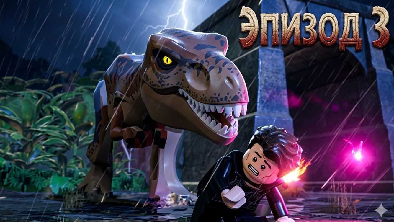 ЛЕГО игра про ДИНОЗАВРОВ 🦕 💪 Мир Юрского Периода. Эпизод 3 - прохождение
