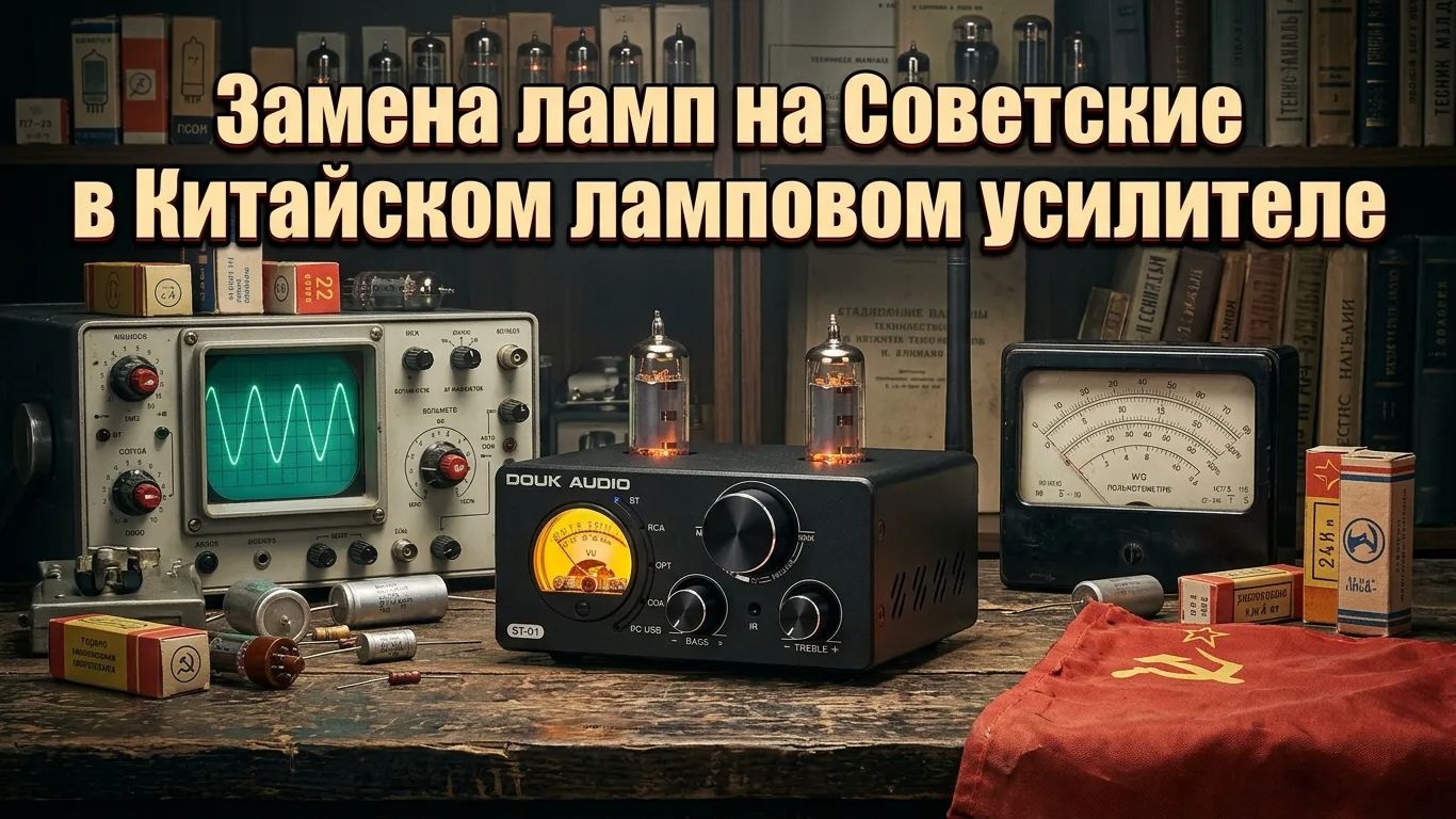 Меняем китайские лампы на Советские в китайском ламповом усилителе