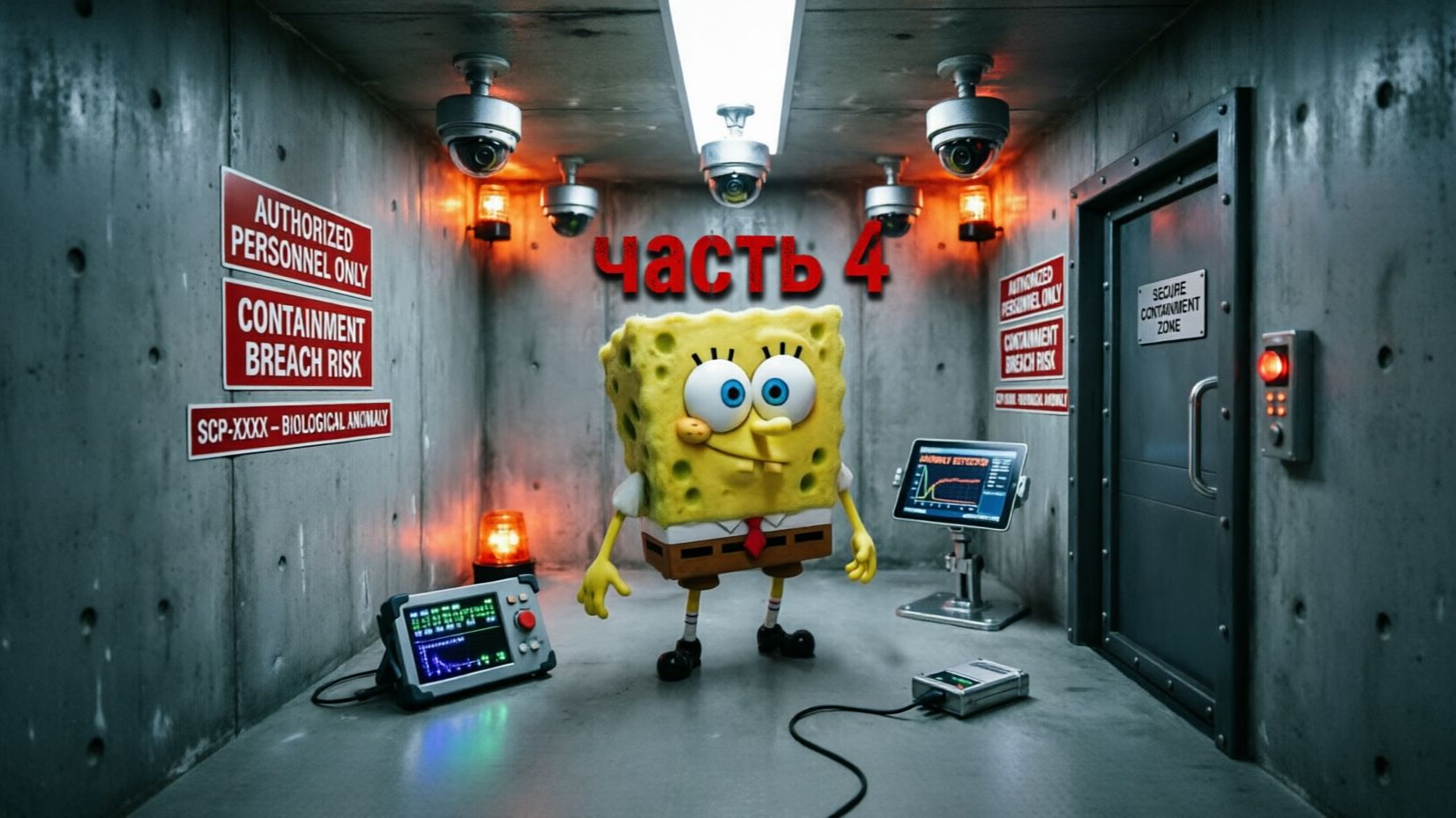 Я попал в Backrooms (Закулисье) и Doodlebob нашёл меня там...